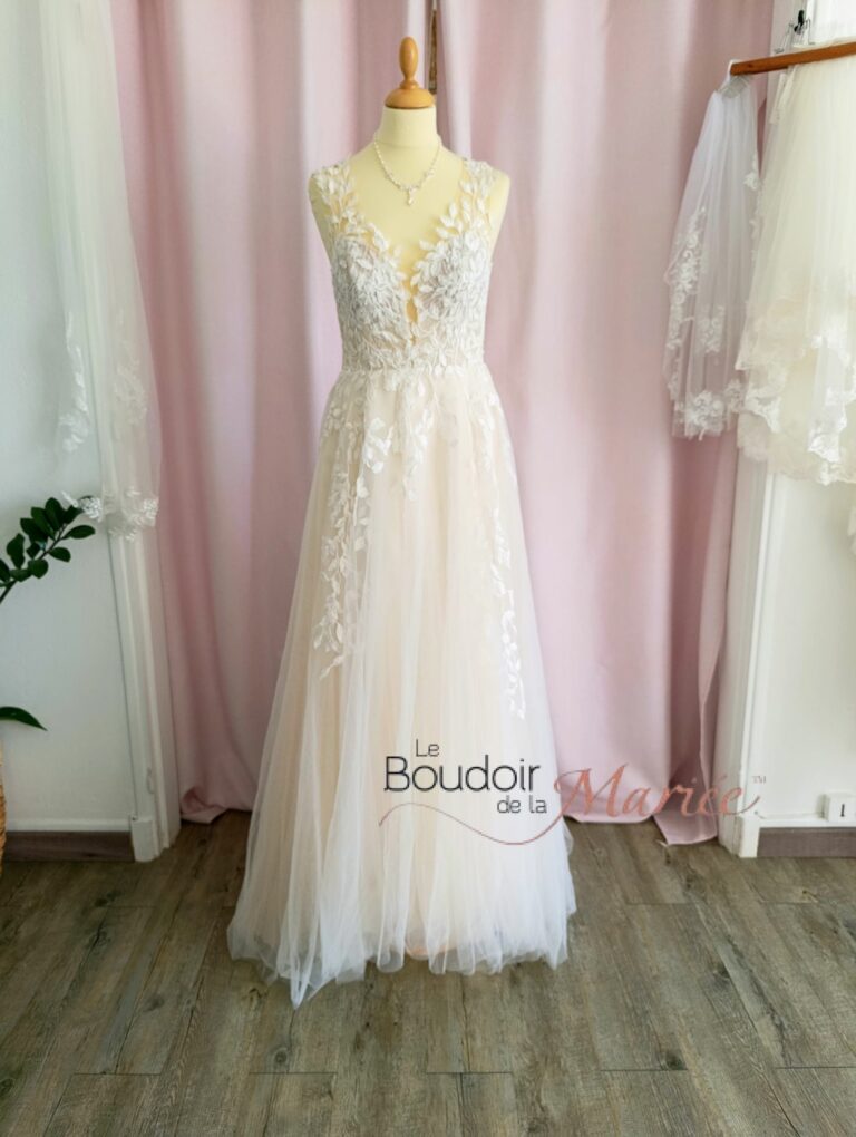 Seven Blush (Dos Nu) "Ivana Bianca" - Le Boudoir de la Mariée